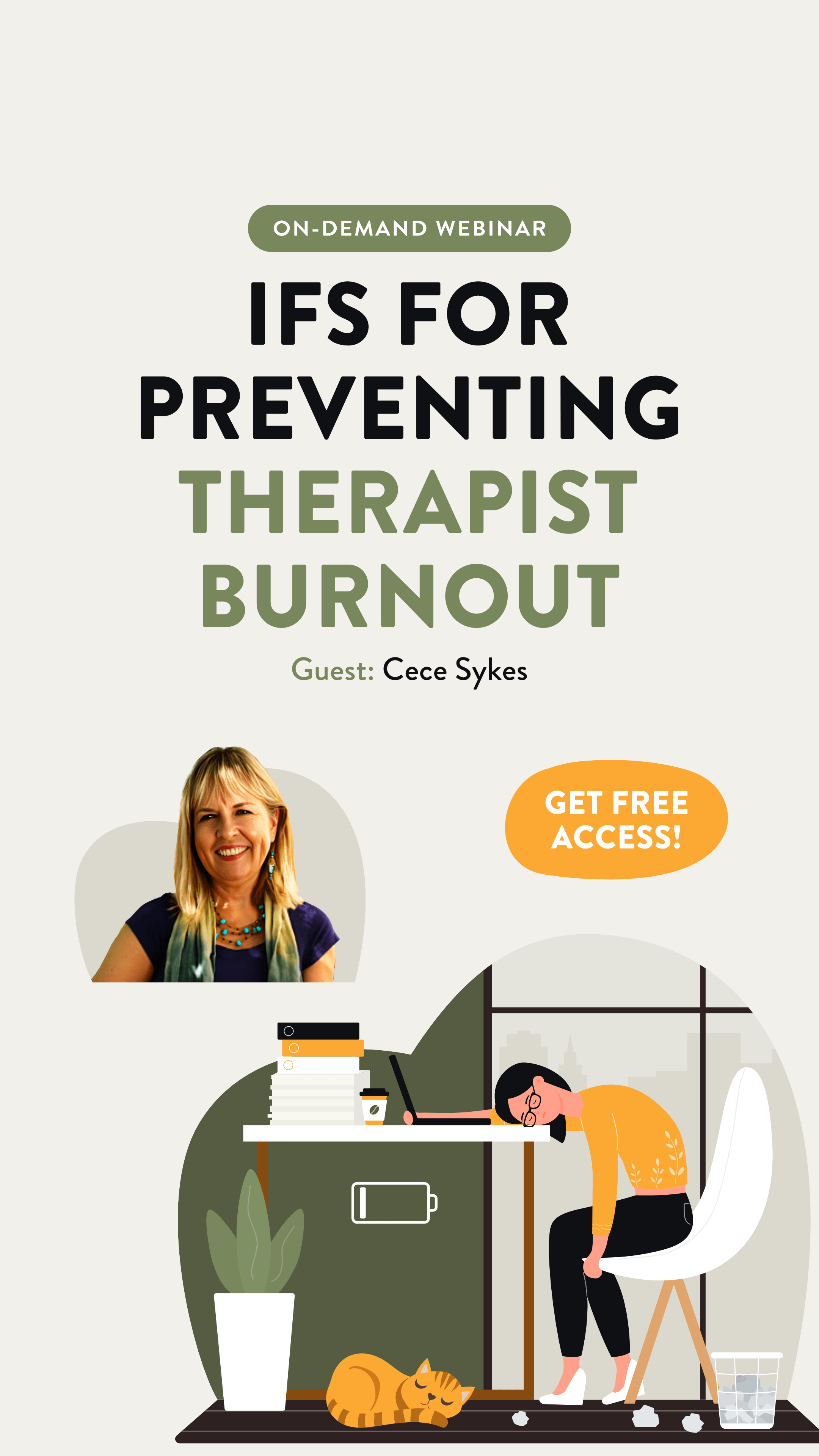 Free Webinar with Cece Sykes: IFS for Preventing Therapist Burnout
